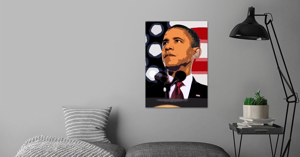 'US President Barack Obama' Poster by Nick Lopez | Displate