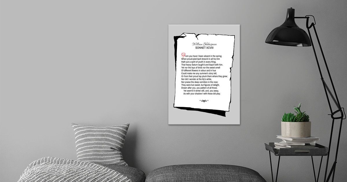'Shakespeare Sonnet 98' Poster by Art Ofphotos | Displate