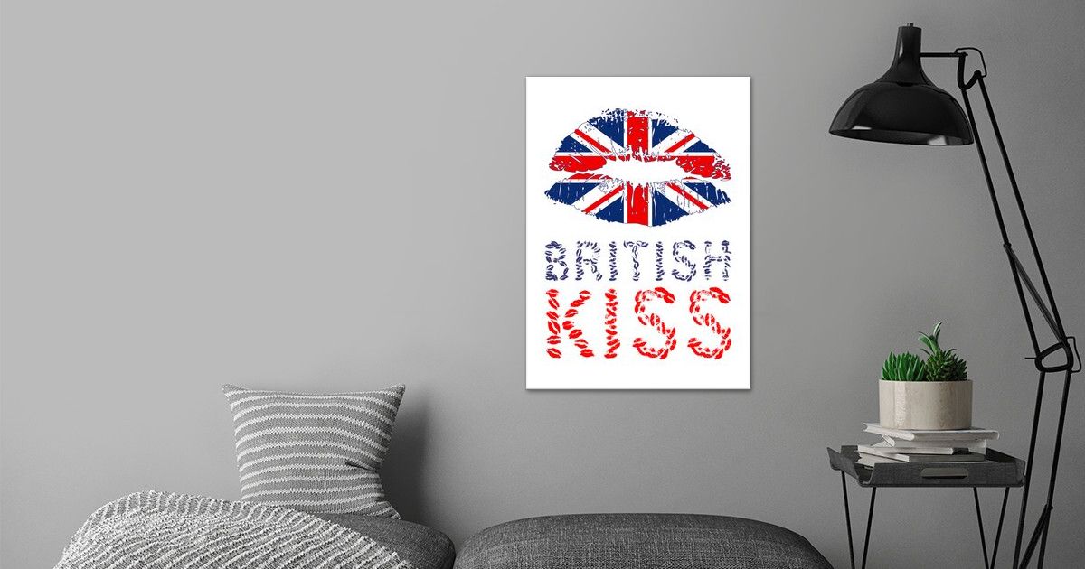 'British Kiss' Poster by Art Ofphotos | Displate