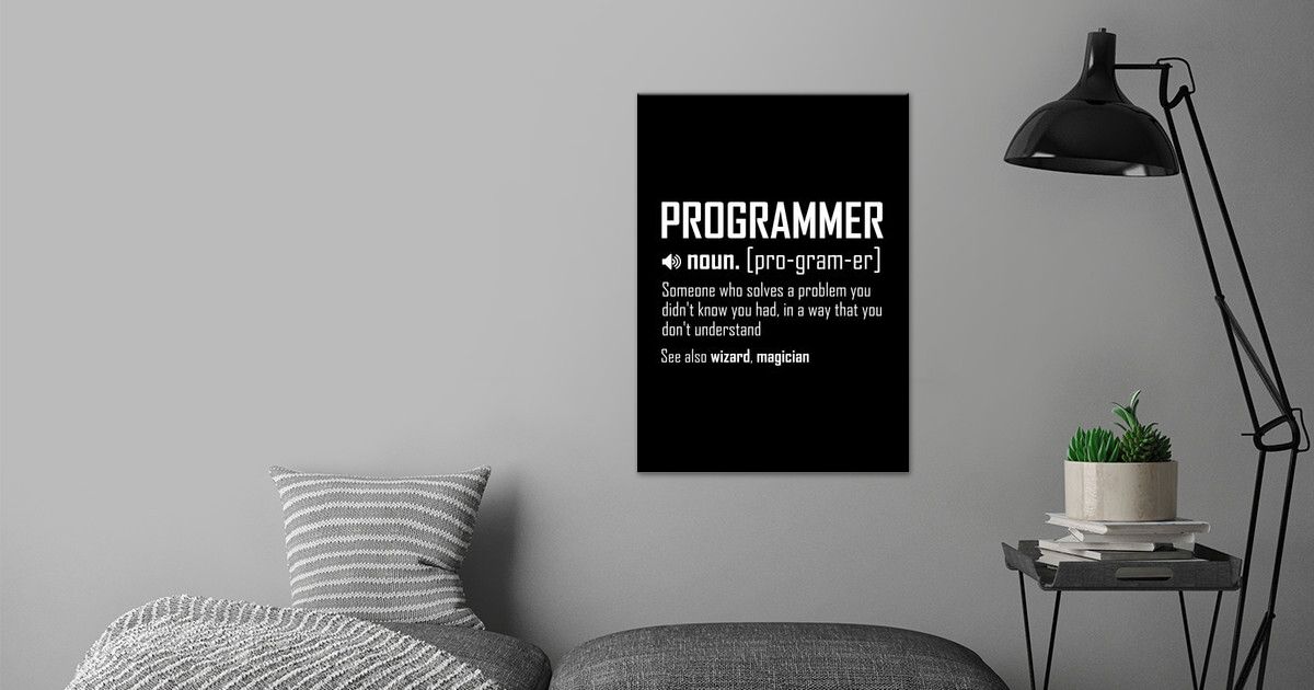 'Programmer Definition' Poster by Nasmed | Displate