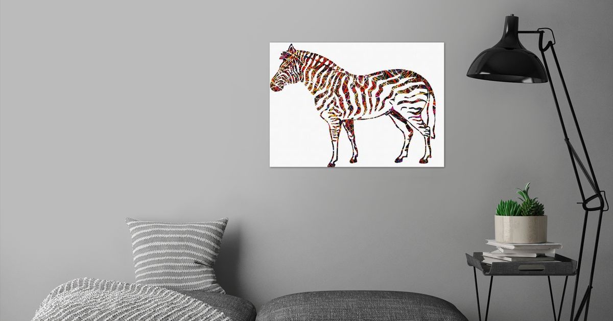 'zebra' Poster by Aurora art work | Displate