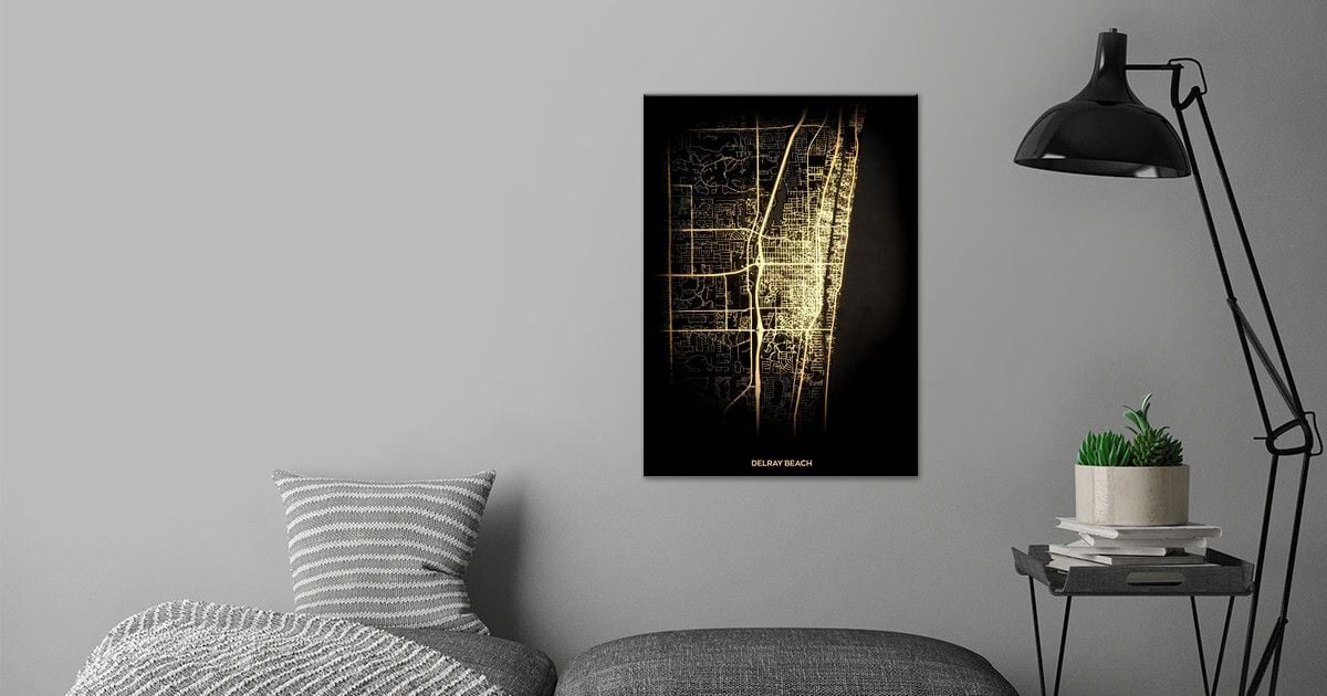 'Delray Beach' Poster by Retina Creative | Displate