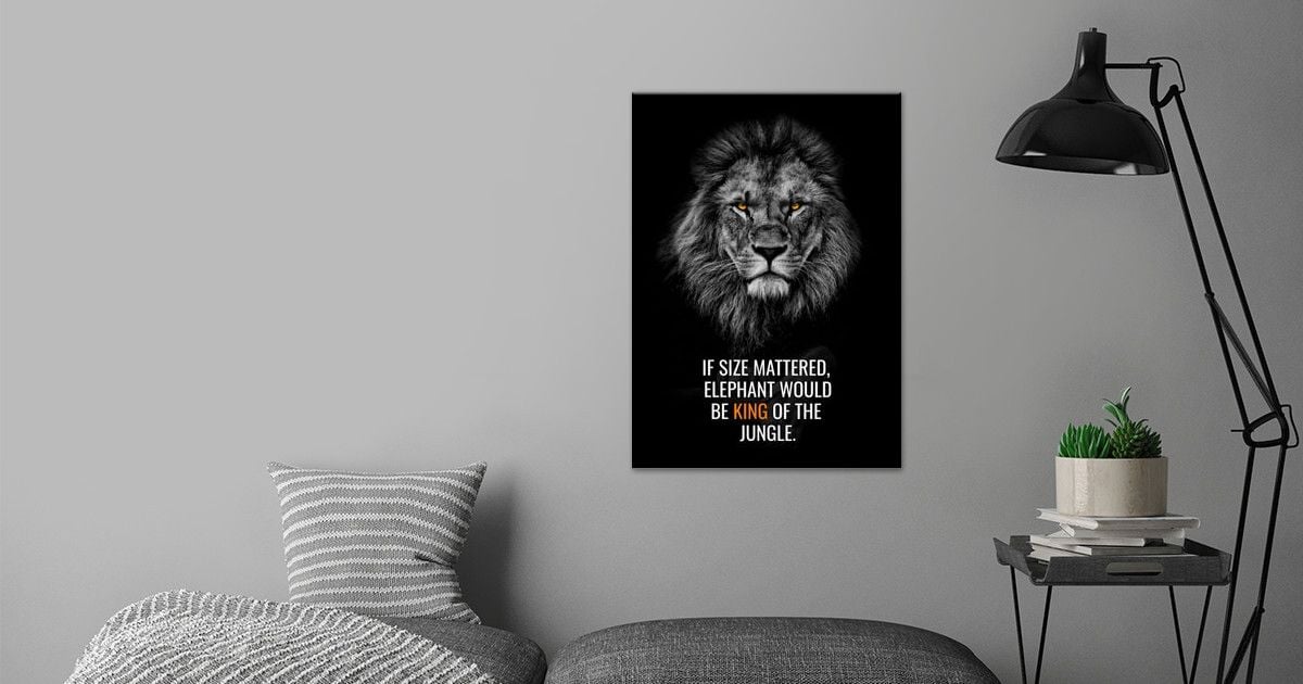 'Size doesnt matter' Poster by Millionaire Quotes | Displate