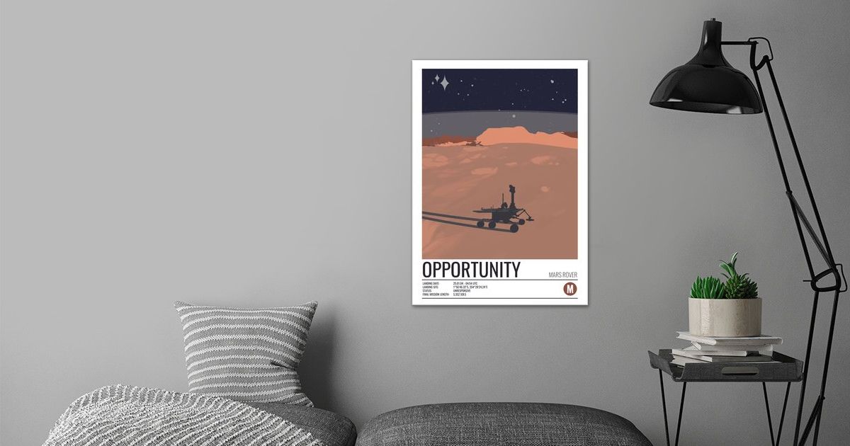 'Opportunity Mars Rover' Poster by Bradley Brister | Displate