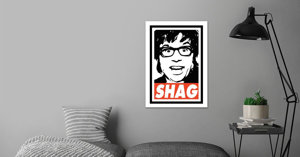 'Austin Powers Shag' Poster by Filip Hellman | Displate