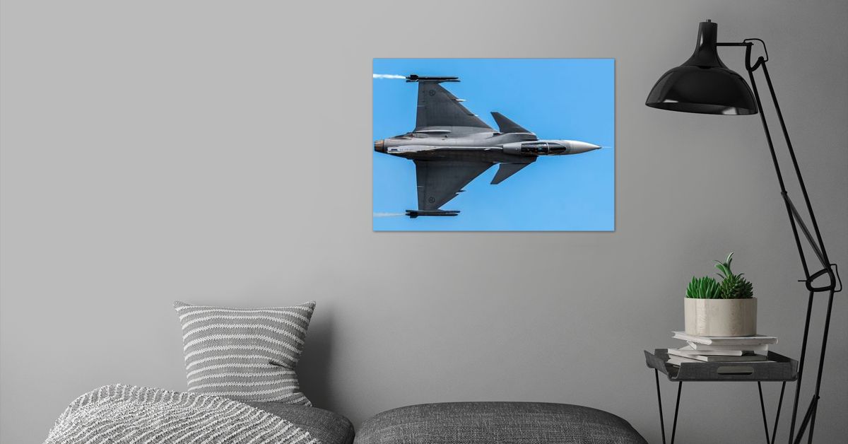 'Swedish Air Force Gripen' Poster by Matthew Dyson | Displate