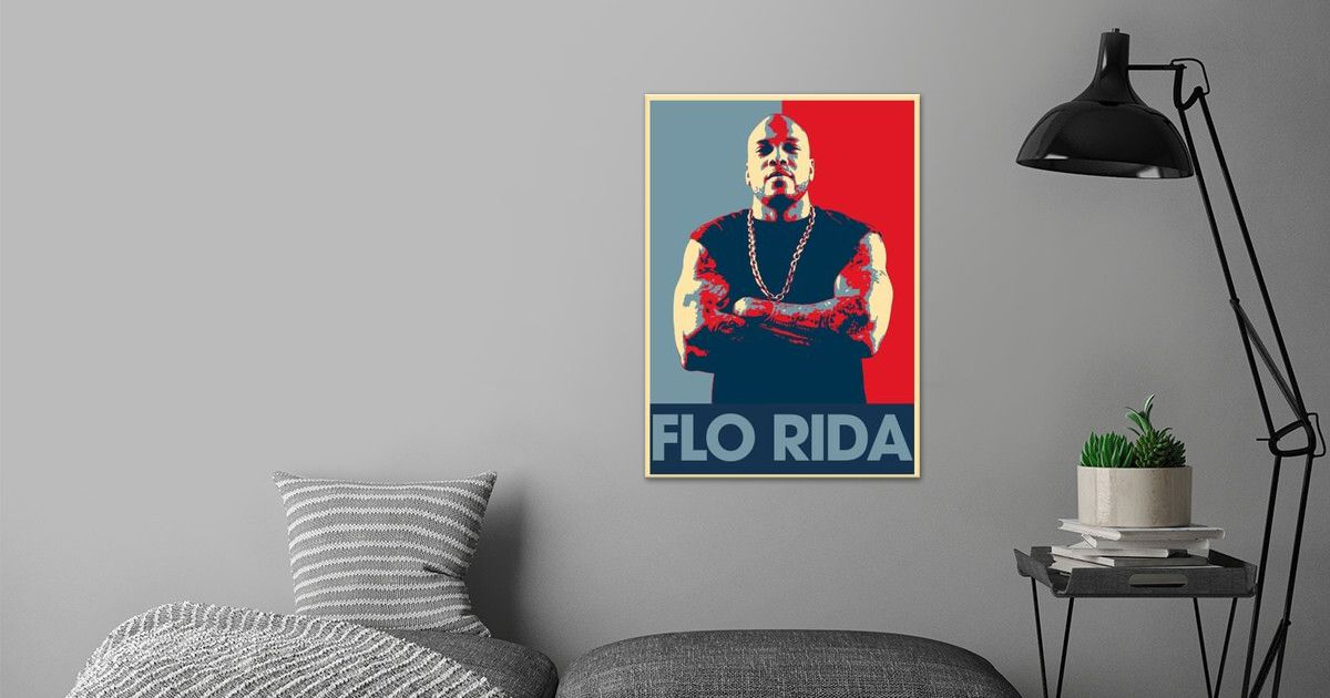 ' Flo Rida' Poster by Cantrell Griffith | Displate