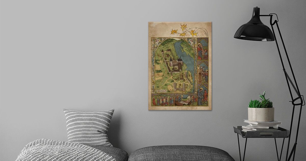 'Sasau Monastery Map' Poster by Kingdom Come Deliverance | Displate