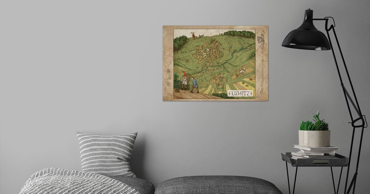 'Uzhitz Map' Poster by Kingdom Come Deliverance | Displate