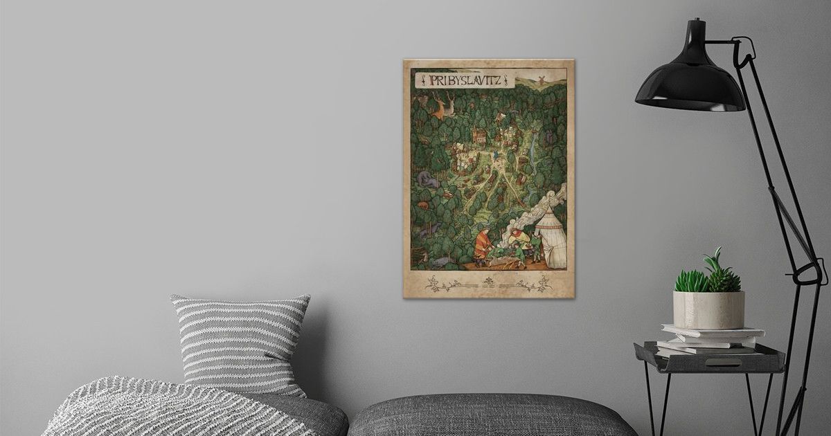 'Pribyslavitz Map' Poster by Kingdom Come Deliverance | Displate