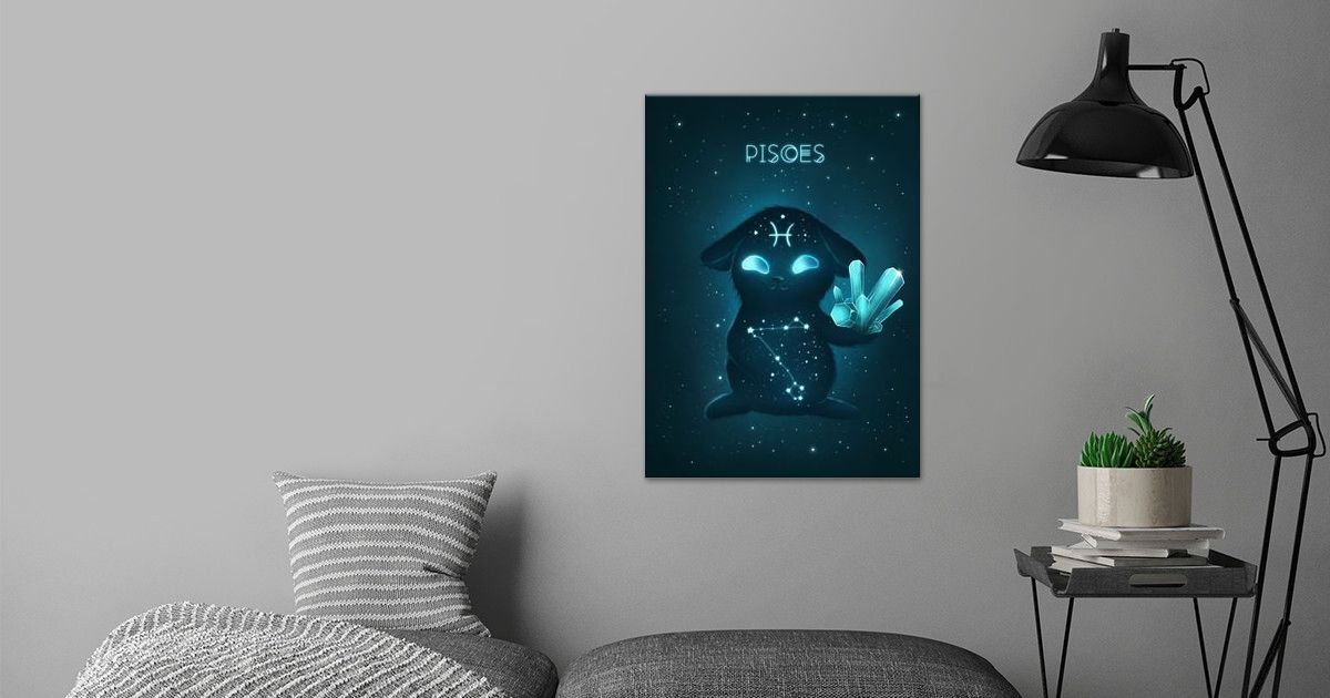 'Pisces Zodiac Monster' Poster by Zuzana Ziakova | Displate