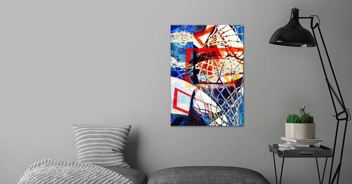 'Cubist basketball art' Poster by takumipark | Displate