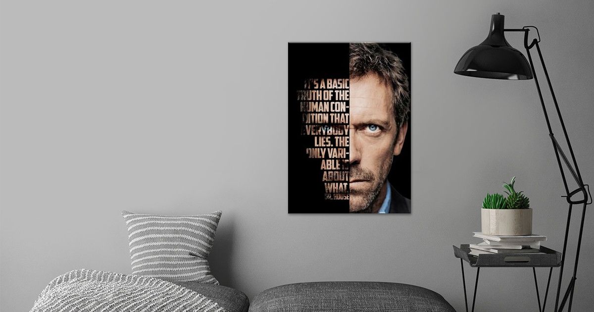 'Dr House' Poster by BnWDesigner | Displate