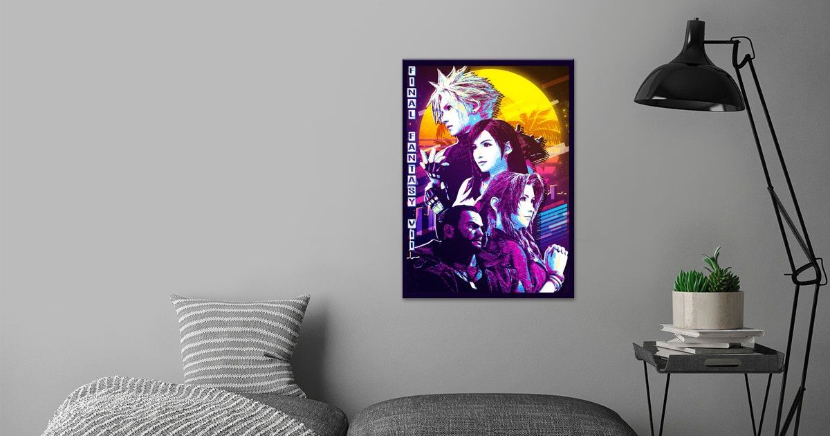 'ff7 retro remake ' Poster by fujiwara | Displate