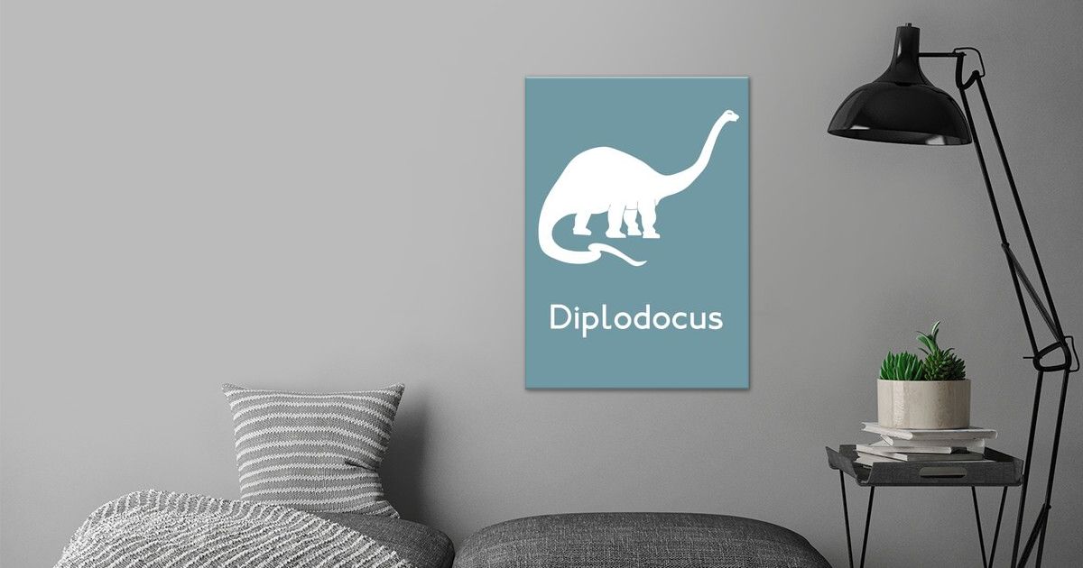 'Diplodocus dinosaur art' Poster by TheArtyApples | Displate
