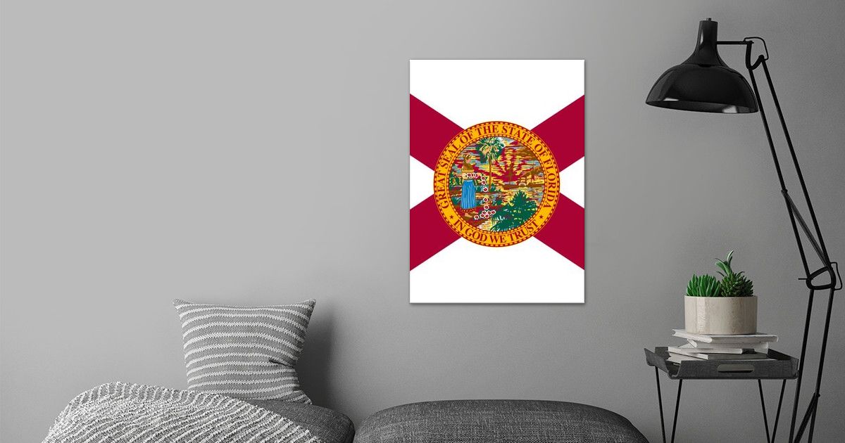 'Florida State Flag' Poster by HomeStead Digital | Displate