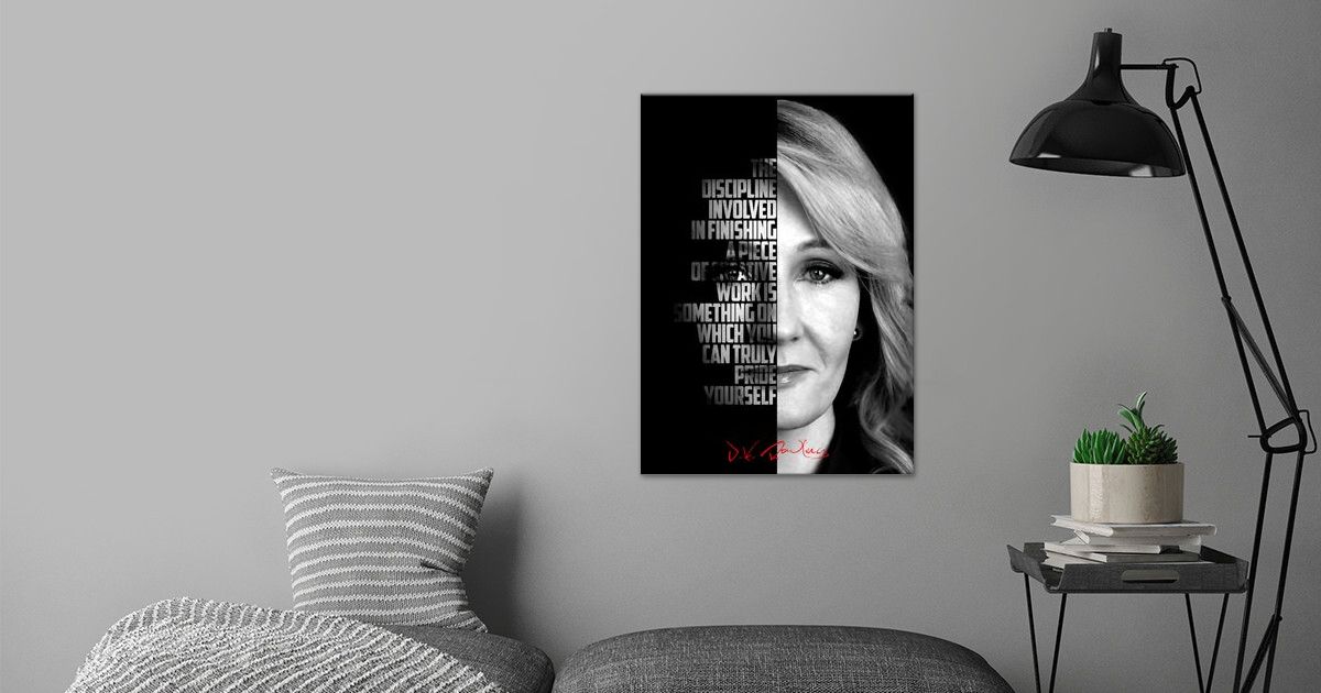 'JK Rowling' Poster by BnWDesigner | Displate