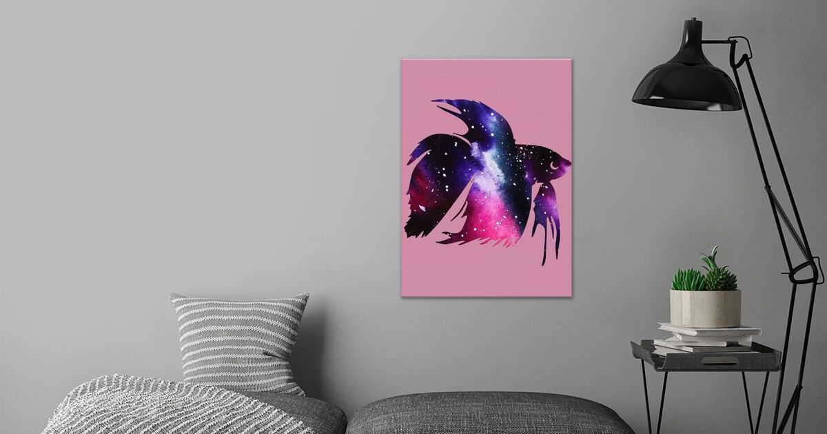 'Betta fish with a space ' Poster by Aurora art work | Displate
