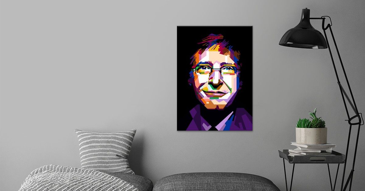 'Bill Gates' Poster by baturaja vector | Displate