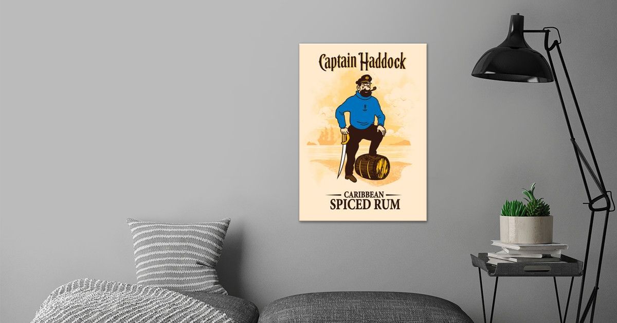 'Captain Haddock' Poster by Dale Hutchinson | Displate