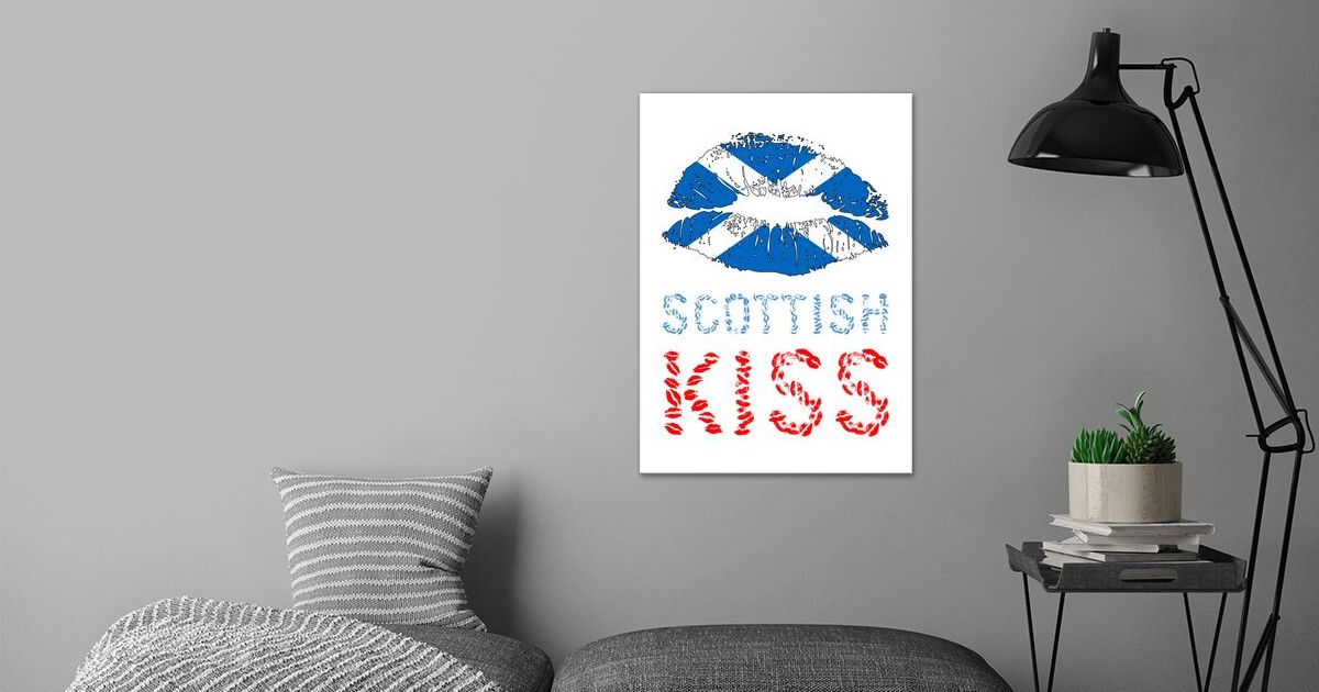 'Patriotic Scottish Kiss' Poster by Art Ofphotos | Displate
