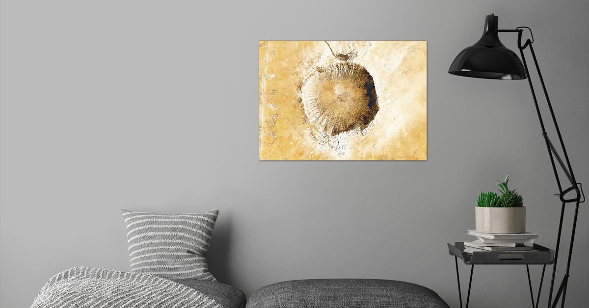 'Barringer Crater' Poster by Aaron Design | Displate