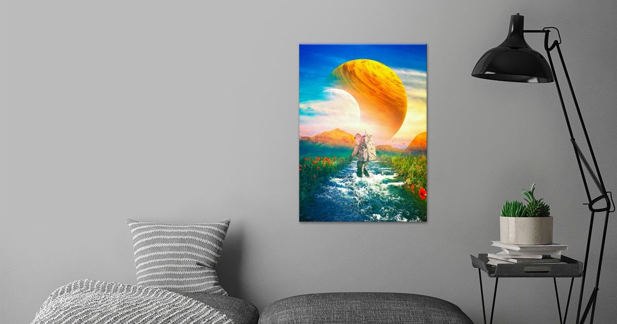 'Up Stream' Poster by seam less | Displate