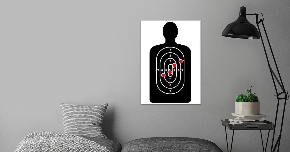 'Human Shape Target' Poster by HomeStead Digital | Displate