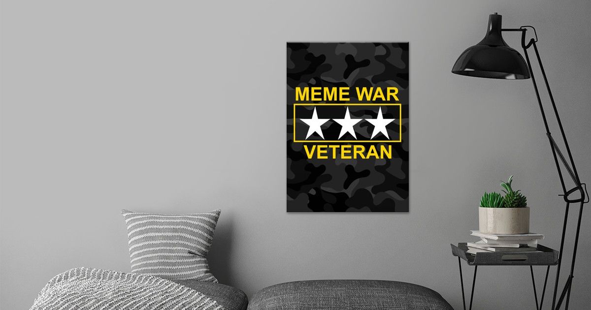 'Funny Meme War Veteran' Poster by Husti | Displate