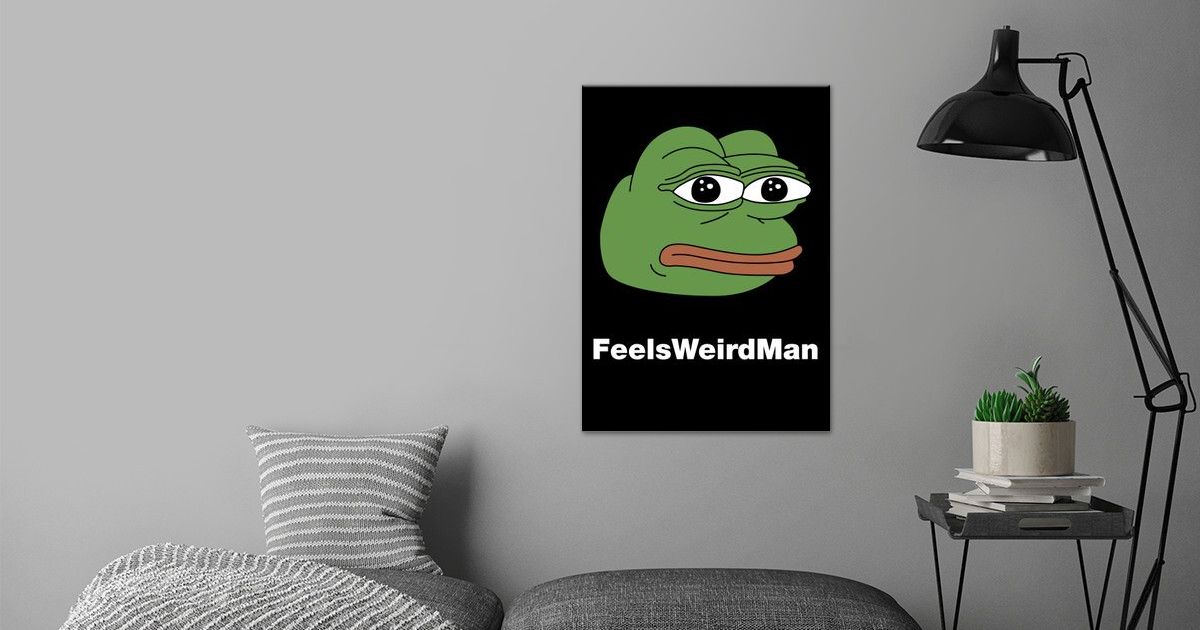 'FeelsWeirdMan Stream Emote' Poster by Husti | Displate