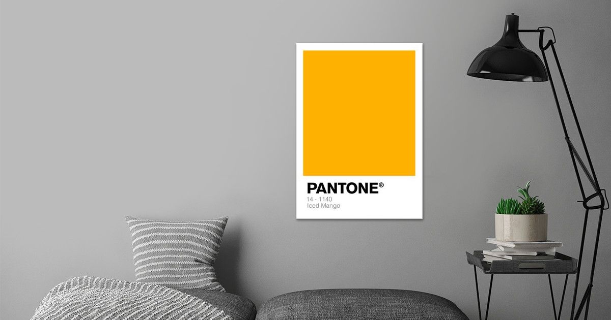 'PANTONE Iced Mango' Poster by Don Mario | Displate