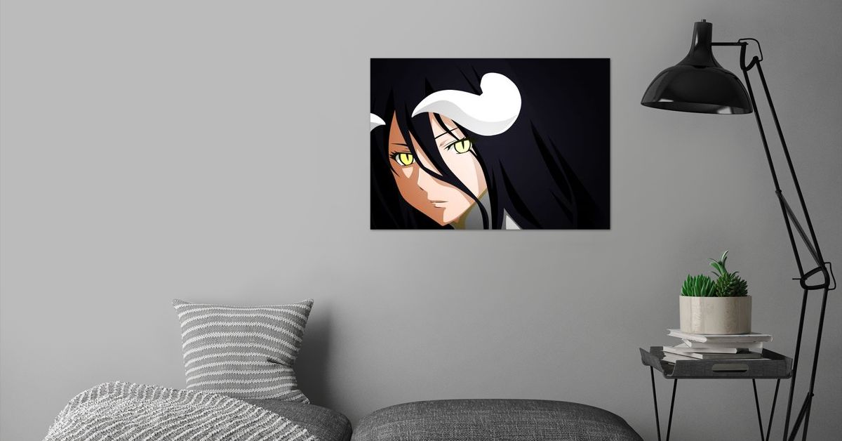 'Overlord Albedo Demon Horn' Poster by canadaposter | Displate