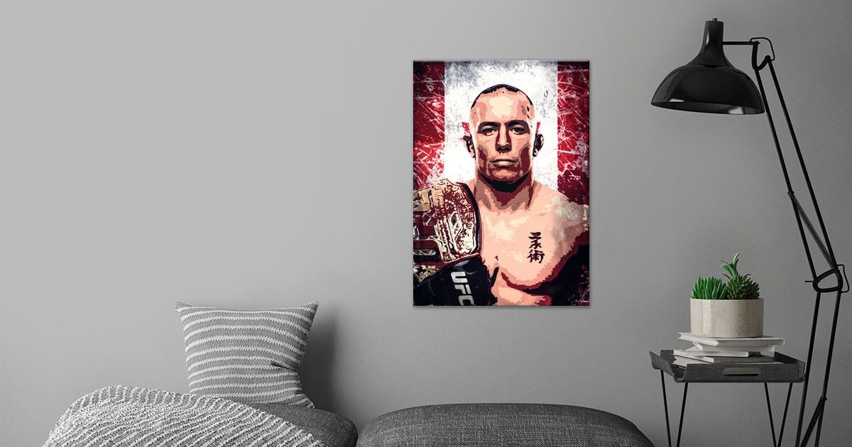 'Georges Rush St Pierre' Poster by JP Voodoo | Displate