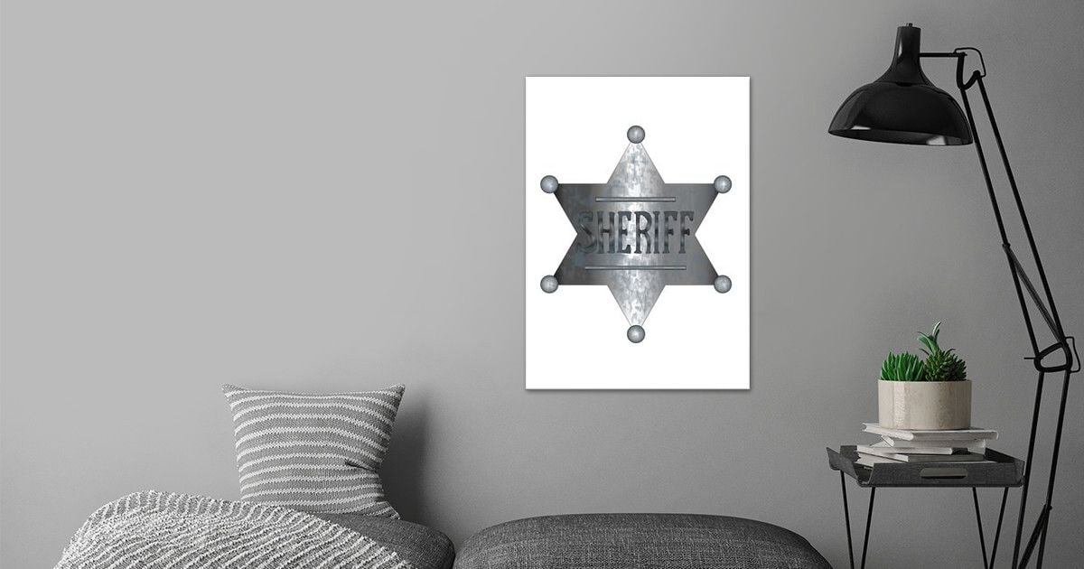 'Sheriff Badge' Poster by HomeStead Digital | Displate