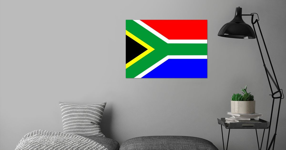 'South Africa flag' Poster by tony4urban | Displate
