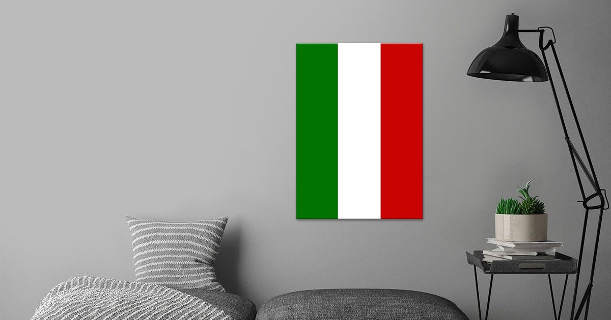 'Italian National Flag' Poster by HomeStead Digital | Displate