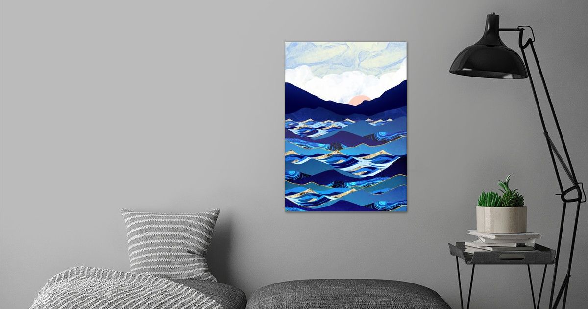 'Ocean Blue' Poster by SpaceFrog Designs | Displate