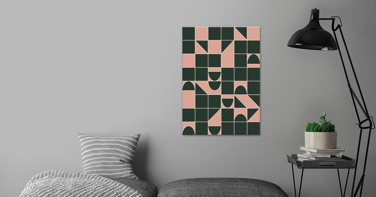 'Mid Century Mod in Green ' Poster by Beth | Displate
