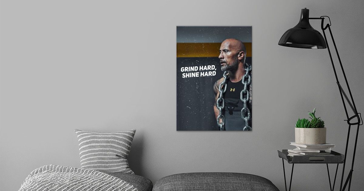 'Dwayne Johnson Motivation' Poster by Pixel Nation | Displate