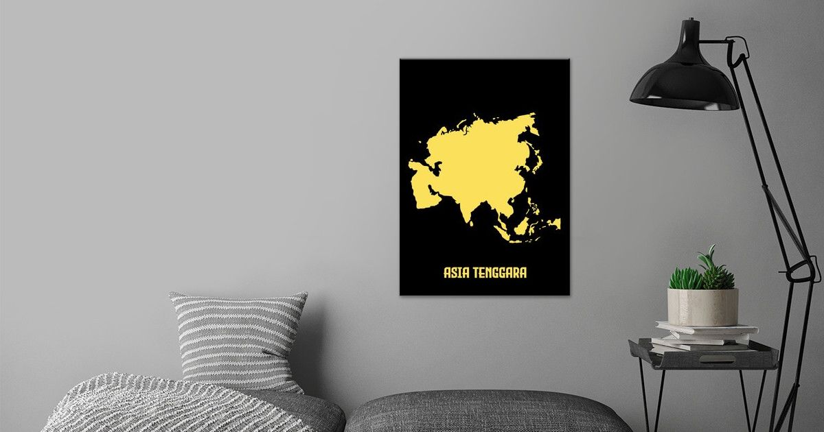 'Southeast Asia map' Poster by Idea Collection | Displate