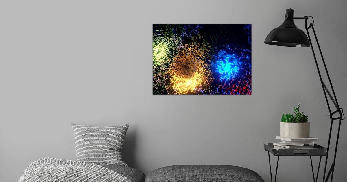 'Cosmic Bricks' Poster by Tyler Johnson | Displate