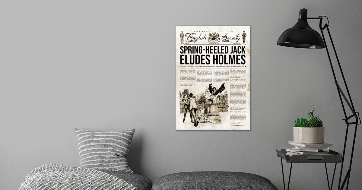 'Sherlock Holmes Newspaper' Poster by Mr Zero | Displate