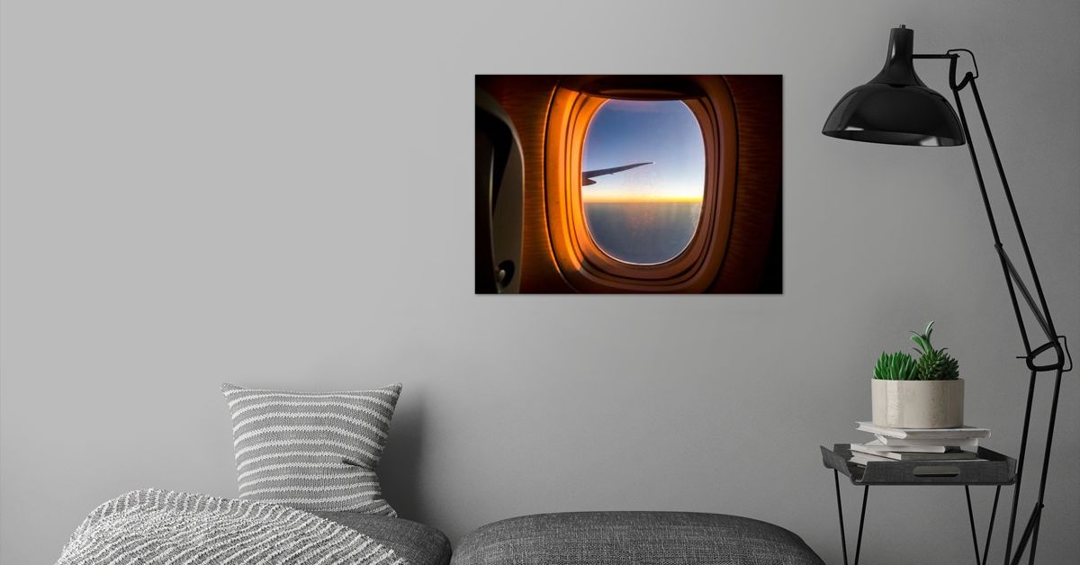 'Airplane window' Poster by KarolPhotoworld | Displate