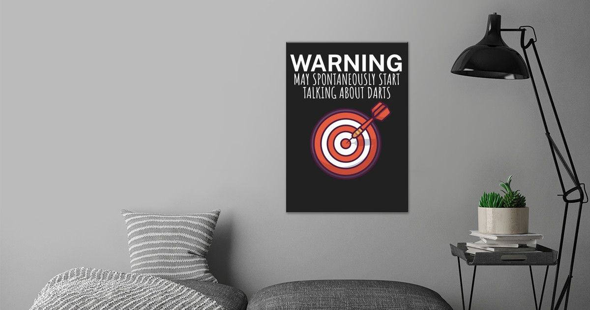 'Dart Warning' Poster by maxdesign | Displate