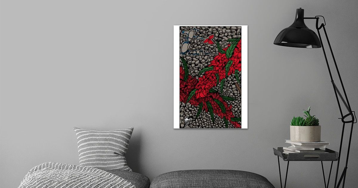 'Flower art Chaconia' Poster by Minorya Art | Displate