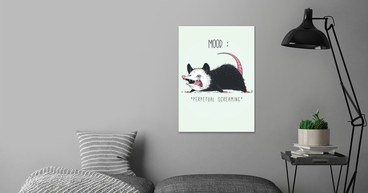 'Mood Possum' Poster by Venetia Jackson | Displate