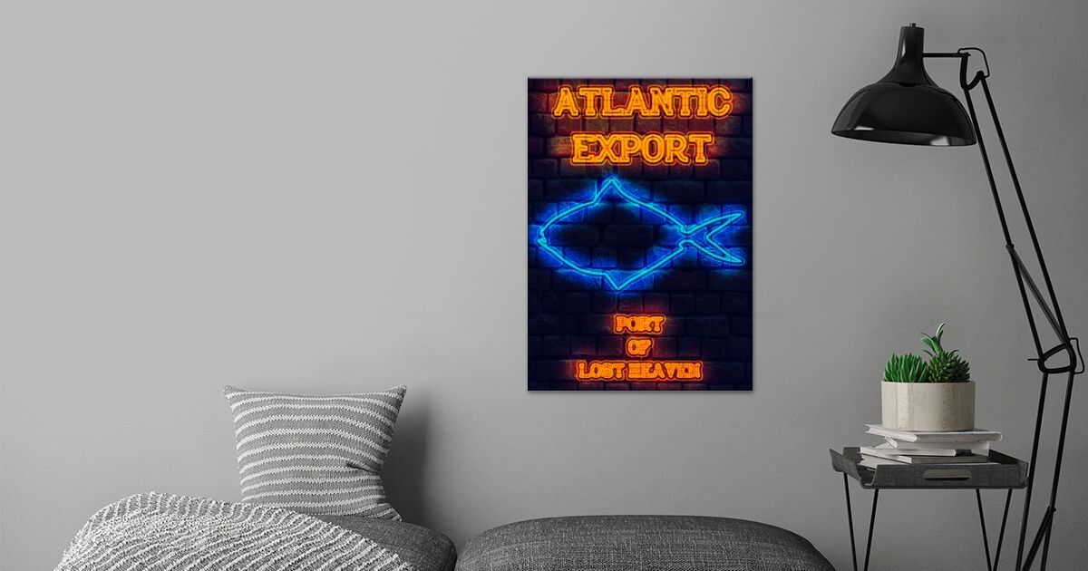 'Atlantic Export Neon Sign ' Poster by Don Shop | Displate