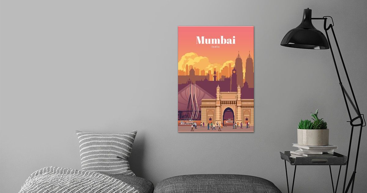 'Travel to Mumbai' Poster by Studio 324 | Displate