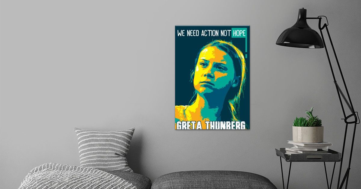 'Greta Thunberg' Poster by taurungka Graphic Design | Displate