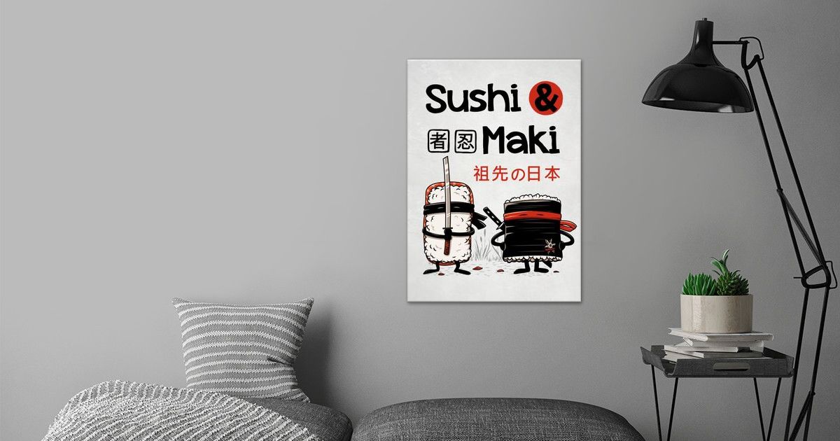 'Sushi and Maki' Poster by Olivier Delmas | Displate